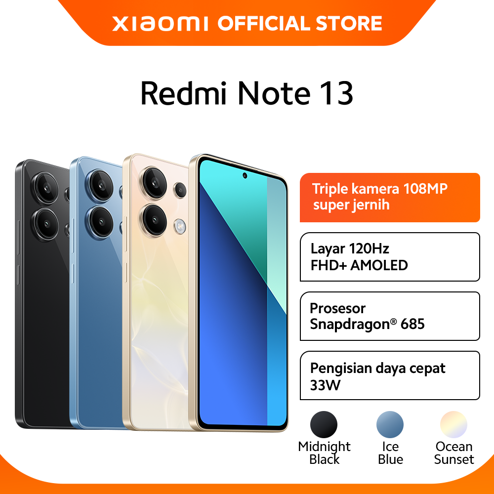 Jual Xiamoi Redmi Note 13 Spesifikasi Original, Murah & Diskon Harga Juli 2024 | Blibli