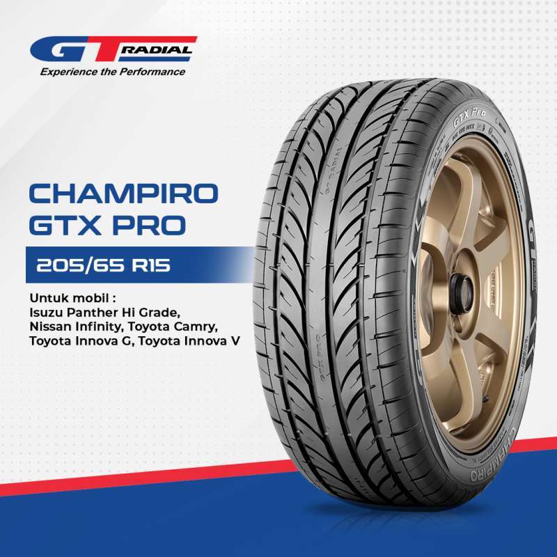 Promo BAN MOBIL GT RADIAL CHAMPIRO GTX PRO 205/65 R15 Diskon 20% di ...