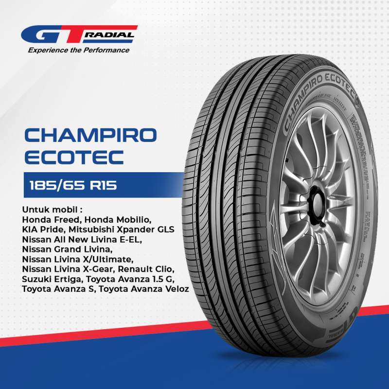 Promo Ban Mobil Gt Radial Champiro Ecotec 185/65 R15 Diskon 20% Di ...