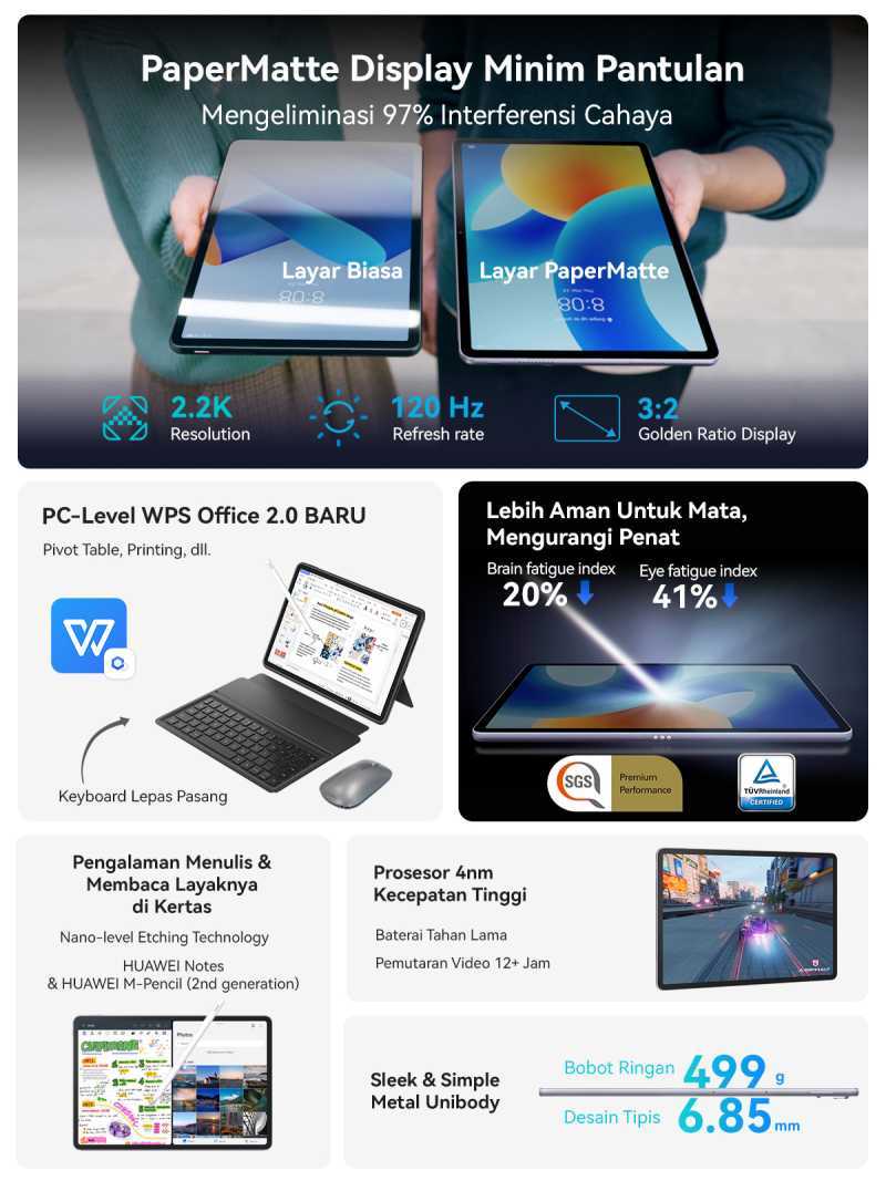 Promo Huawei Matepad 11.5 Papermatte Edition [8+256gb] | 11.5-inch 120 ...