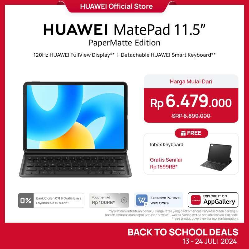 Jual Huawei Matepad Paper Edition Spesifikasi Original, Murah & Diskon ...