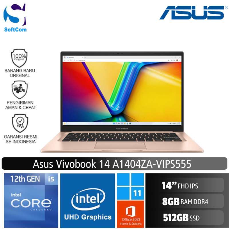 Promo Asus Vivobook 14 A1404za Vips555 Notebook [core I5 1235u/8gb ...