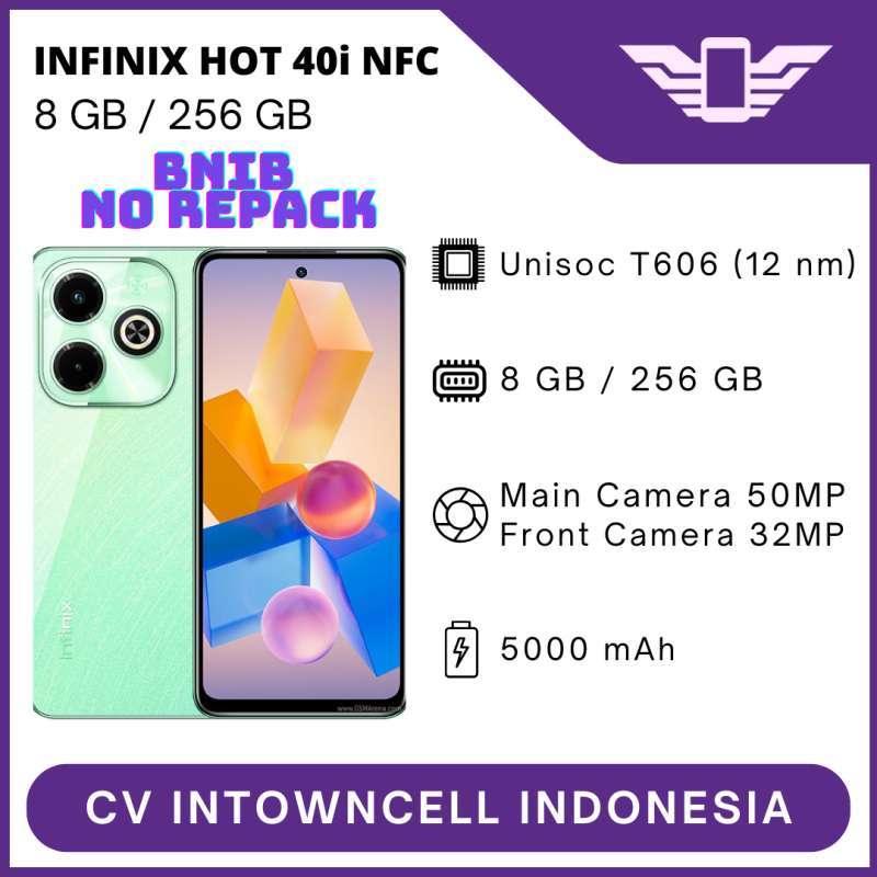 Promo Infinix Hot 40i Nfc 8/256gb Garansi Resmi - Promo Diskon 5% Di ...