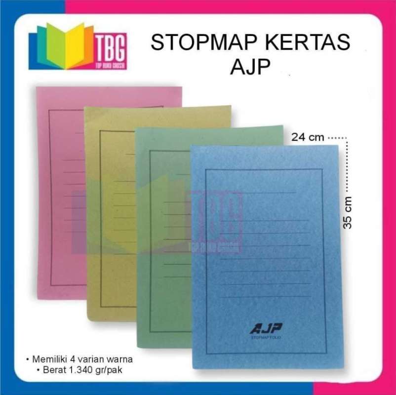 Jual 1 Pack (50pcs) Stopmap Kertas / Map Kertas / Map Dokumen / Stopmap - Kuning - Kyoto R-4597 ...