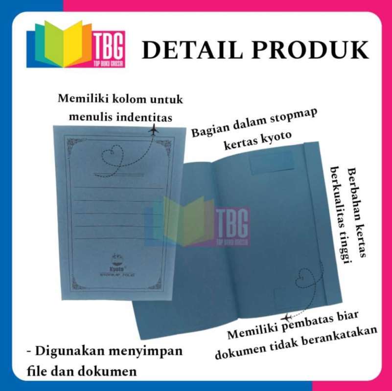 Jual 1 Pack (50pcs) Stopmap Kertas / Map Kertas / Map Dokumen / Stopmap - Kuning - Kyoto R-4597 ...