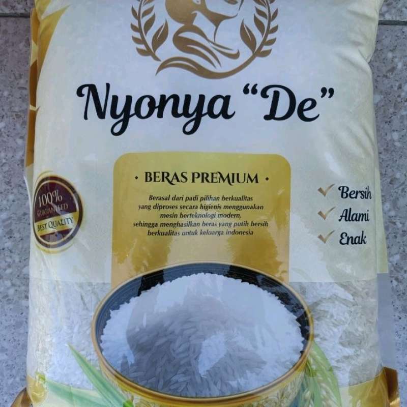 Promo Beras Nyonya De 5kg - Beras Nyonya De Premium Kepala 5kg (gold ...