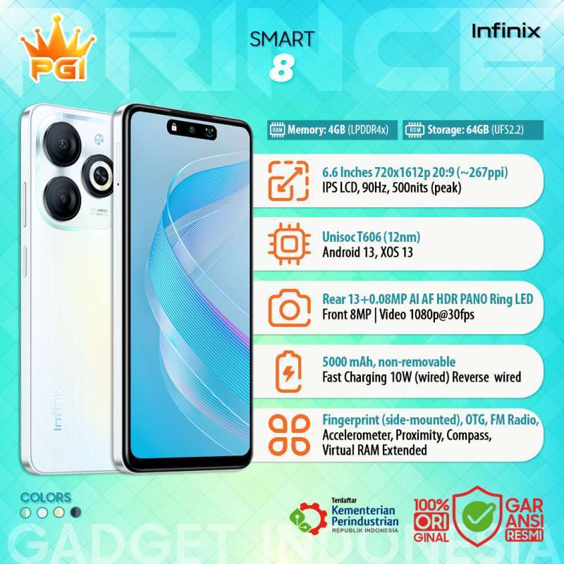 Jual Infinix Smart Garansi Resmi Infinix Indonesia Green Di Seller Prince Gadget
