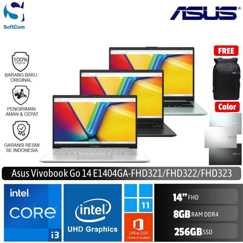 Promo Asus Vivobook Go 14 E1404ga Fhd321 Fhd322 Fhd323 Notebook [core ...
