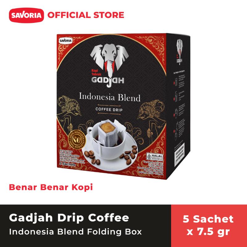 Jual Kopi Tubruk Gadjah Drip Indonesia Blend Box [5 Sachet X 7.5gr] Di ...