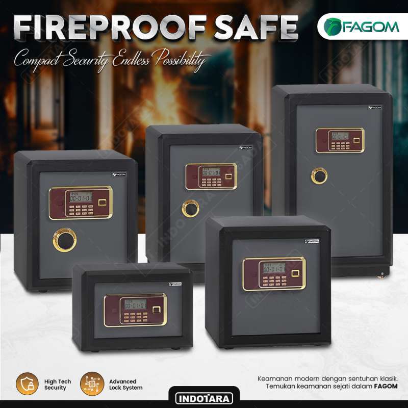 Jual Kotak Brankas Fagom Fireproof Safe Box Digital Lock - 3d Series Di ...
