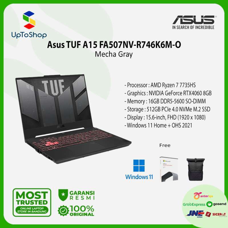 Promo Asus Tuf A15 Fa507nv-r746k6m-o Ryzen 7 7735hs 16gb 512gb W11 ...