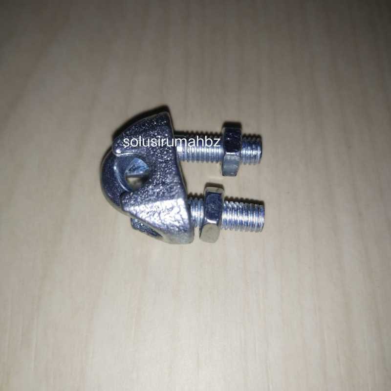 Jual Klem Seling 6MM Kuku Macan 5/16 Clamp Seling 6 MM Tali Kawat Baja ...