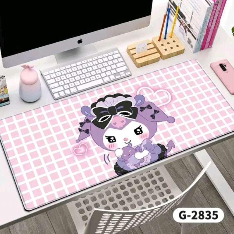 Jual Mouse Pad Panjang Kuromi 69cmx30cm Kurumi Mousepad Alas Meja ...