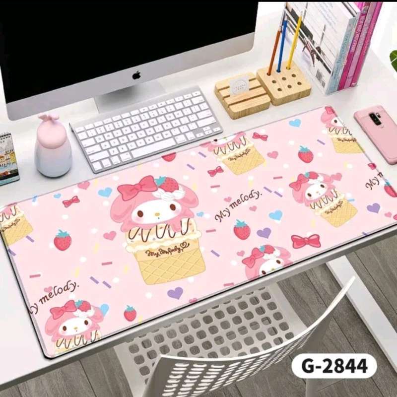 Jual Mouse Pad Panjang Kuromi 69cmx30cm Kurumi Mousepad Alas Meja ...