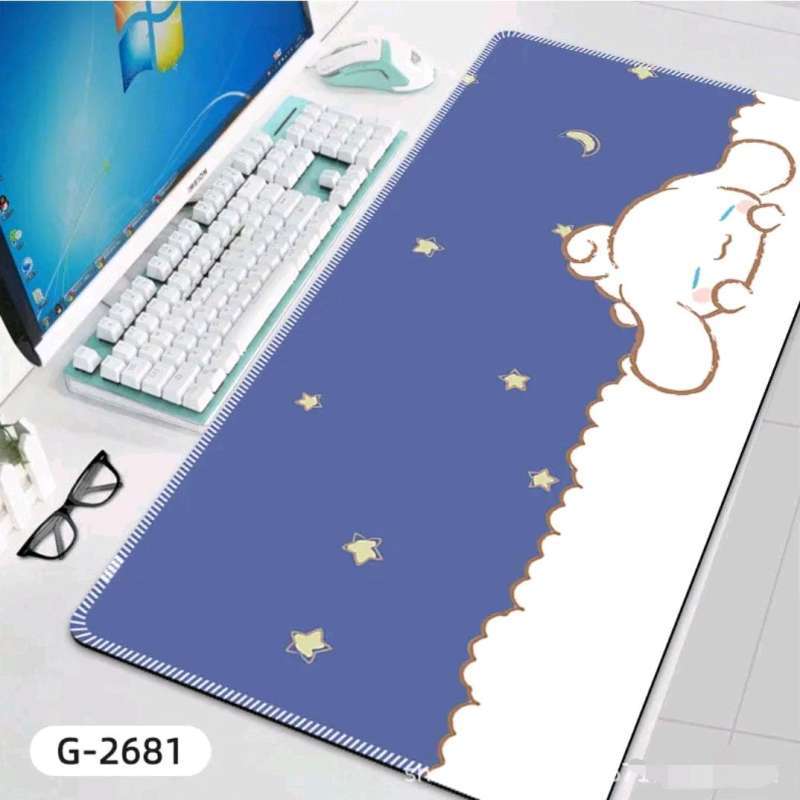 Jual Mouse Pad Panjang Kuromi 69cmx30cm Kurumi Mousepad Alas Meja ...