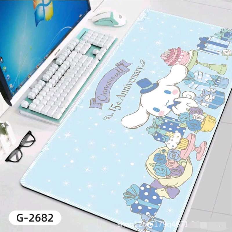 Jual Mouse Pad Panjang Kuromi 69cmx30cm Kurumi Mousepad Alas Meja ...