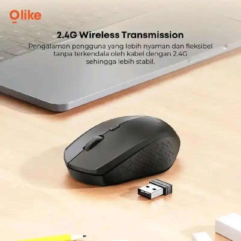 Jual Olike M200 Wireless Mouse USB 2.4ghz Optical 3-mode 800-1600dpi ...