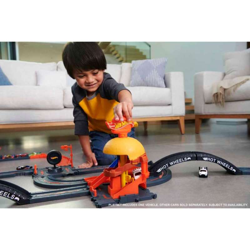 Jual MALOTOYS - HOT WHEELS City Downtown [ORIGINAL] Track Builder Set ...