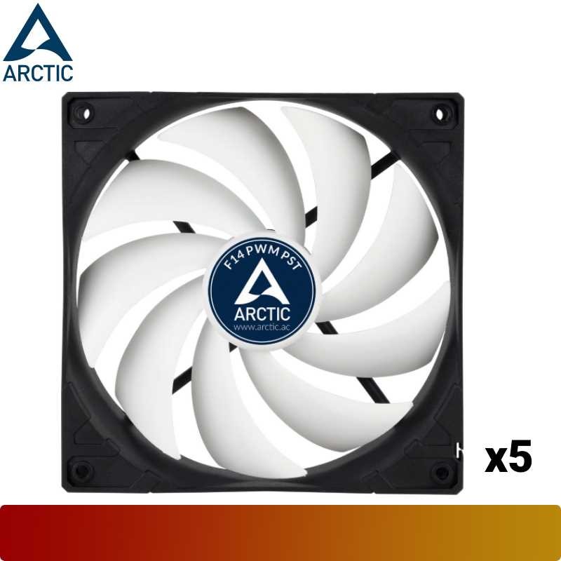 Jual ARCTIC F14 PWM PST PACK of 5 VALUE PACK | 140 mm PWM PST Case Fan ...