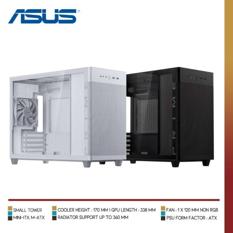 Jual Asus Prime Ap201 Tempered Glass Microatx Case Di Seller Nano ...
