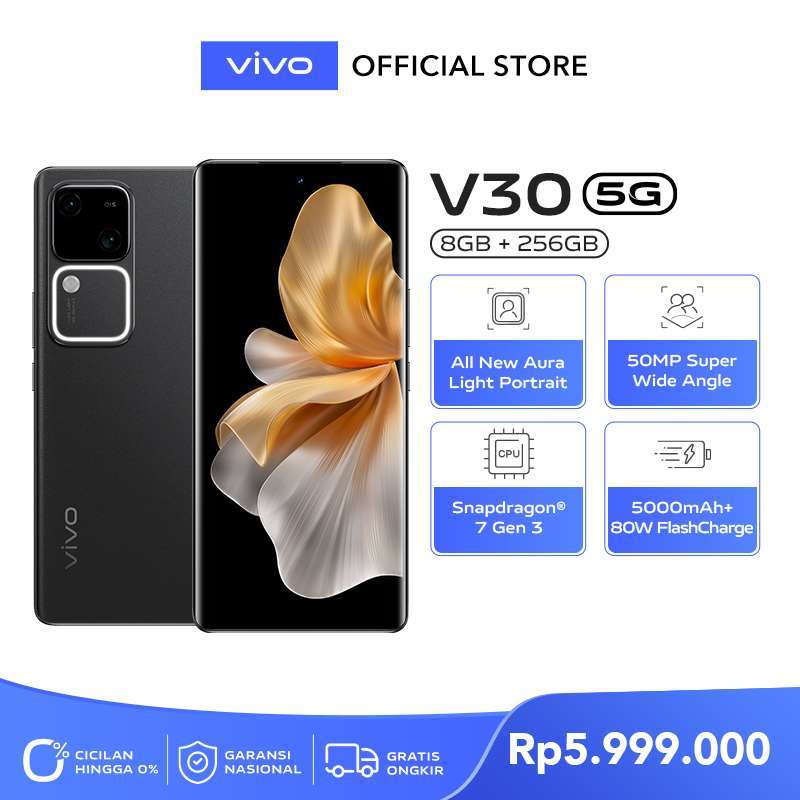 Jual [new] Vivo V30 5g (8+8gb/256gb) - All New Aura Light Portrait ...