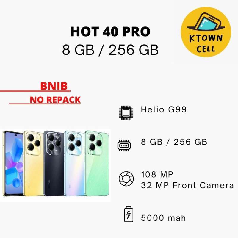 Jual Infinix Hot 40 Pro 8 256 Gb Di Seller Ktown Cell Semolowaru Kota Surabaya Blibli