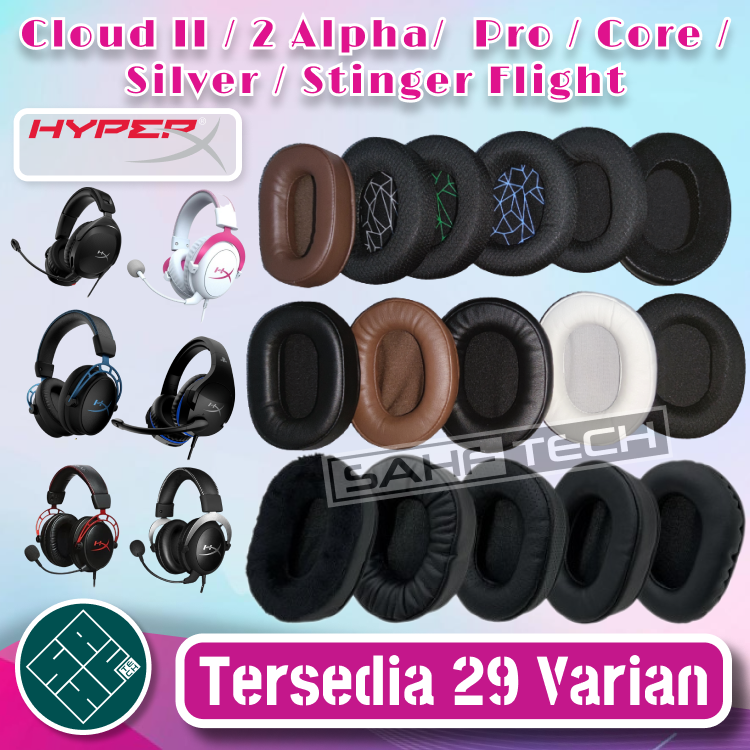 Jual Bantalan Busa HyperX Cloud Alpha Pro Core Silver Stinger Flight Earpad di Seller SAHFTECH ...