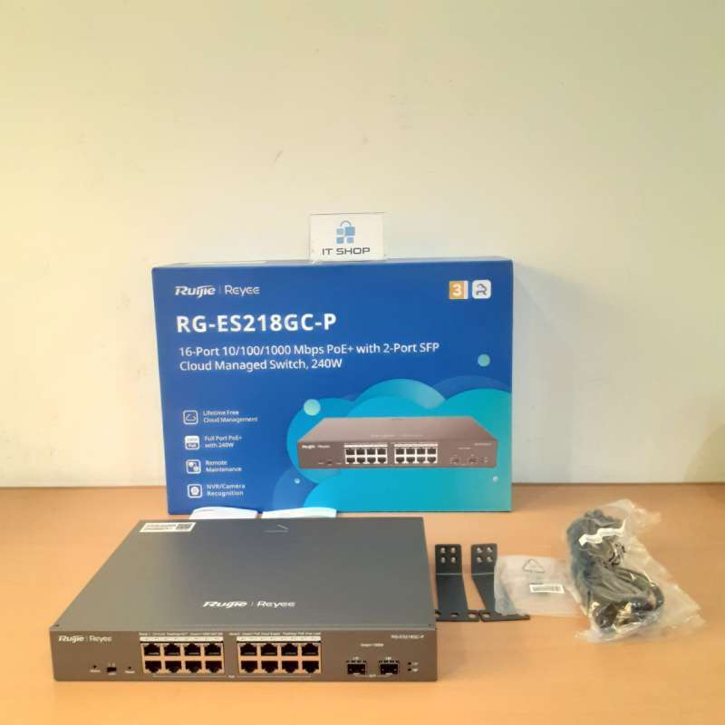 Jual Ruijie 18-port Gigabit Smart Poe Switch Rg-es218gc-p Di Seller It Shop Official Store ...