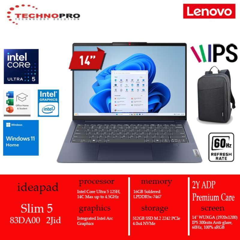 Jual Lenovo Ideapad Slim 5 14imh9 2kid 2jid || Intel Ultra 5 125h Arc ...