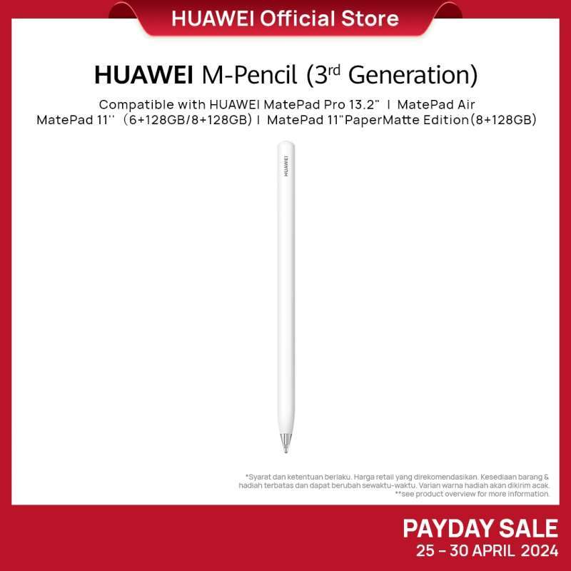 Jual Huawei M-pencil [3rd Generation] | Compatible With Huawei Matepad ...