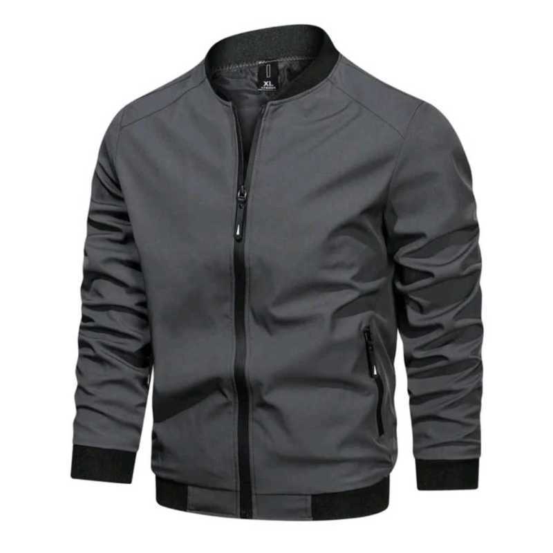 Jual Credifox Jaket Bomber Polos Zipper Waterproof / Bomber Jacket ...