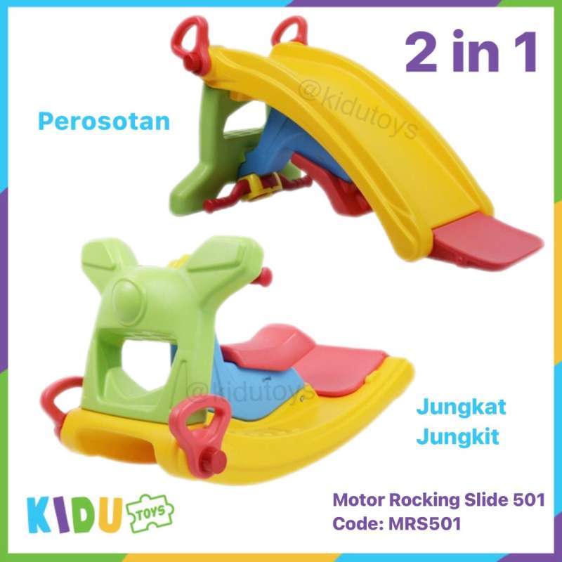 Promo Labeille Motor Rocking Slide 2 In 1 Jungkat Jungkit Perosotan ...