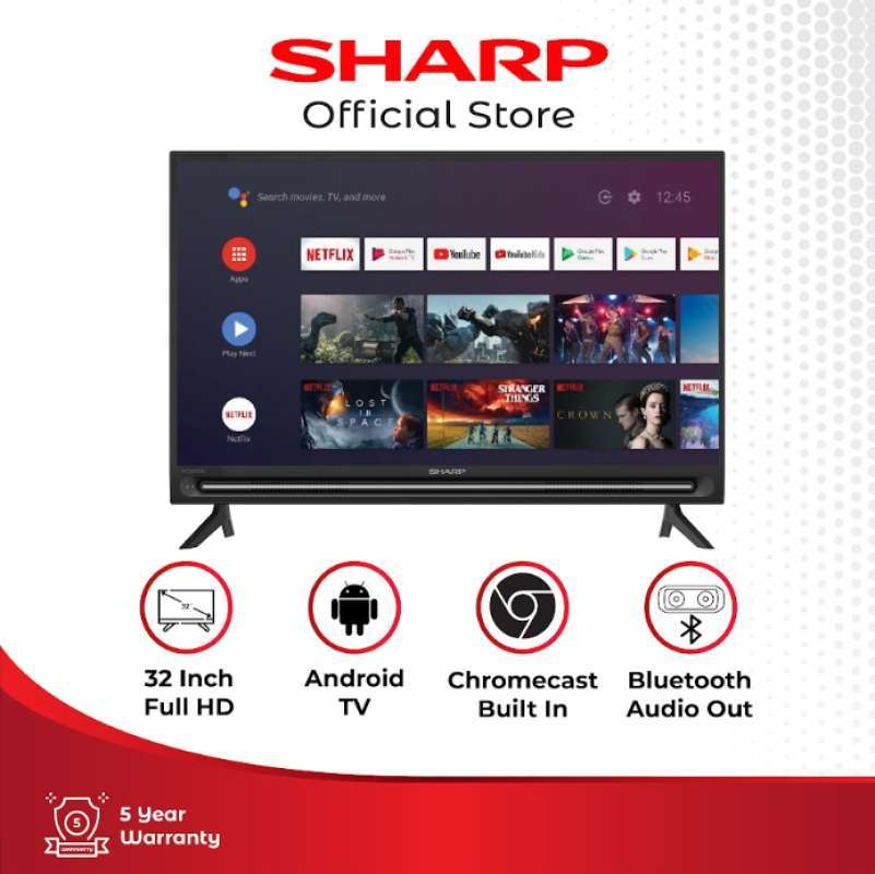 Jual Sharp 2t-c32bg1i Smart Tv Led [32 Inch/ Android/ Google Assistant] -- Di Seller Sharp ...