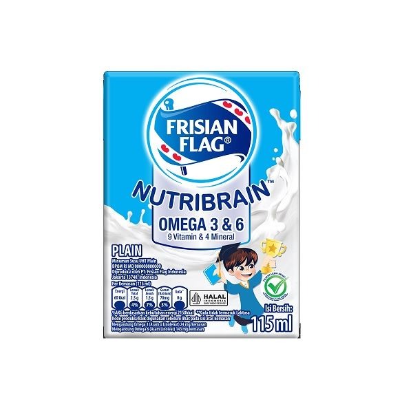 Jual Frisian Flag Uht Nutribrain Plain 115 Ml Di Seller Hypermart Solo Hartono Official Store ...