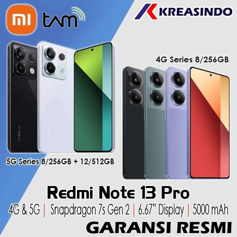 Jual Xiaomi Redmi Note 13 Pro 13pro 4g 5g 8/256 12/256 Ram 8gb 12gb Internal 256gb 512gb Garansi ...