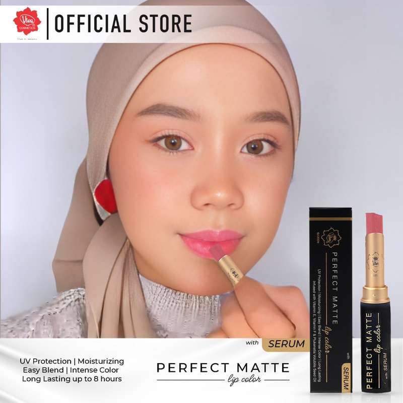 Promo Viva Queen Perfect Matte Lip Color - 703 - Coral Diskon 33% Di ...