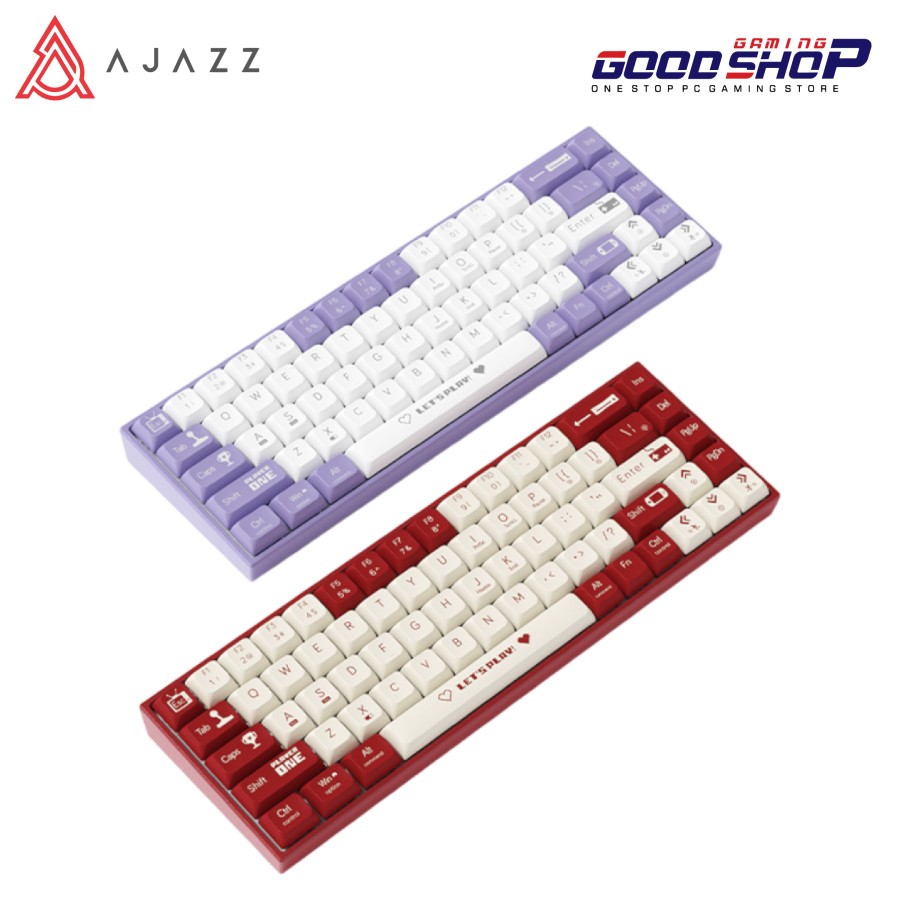 Promo Ajazz Ak680 Mechanical Keyboard - Brown Sw Iris Purple Diskon 53% ...