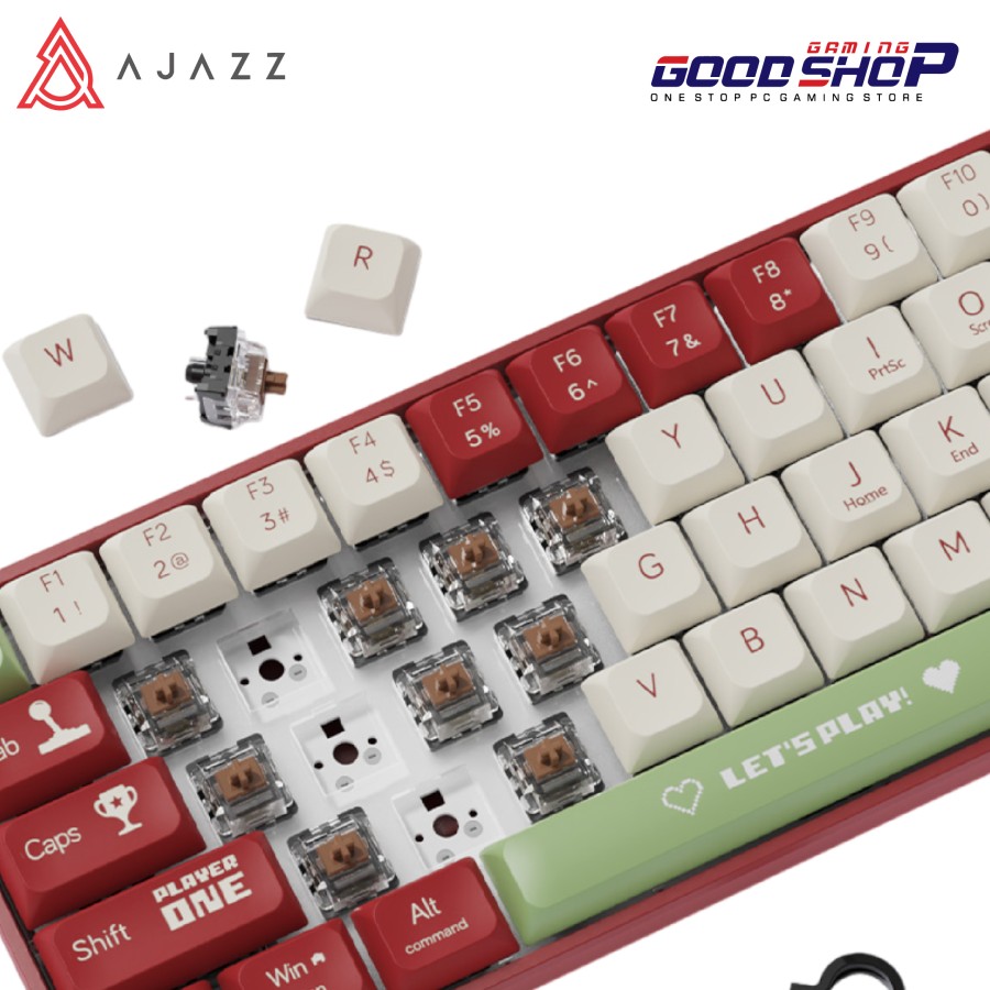 Promo Ajazz Ak680 Mechanical Keyboard - Brown Sw Iris Purple Diskon 53% ...