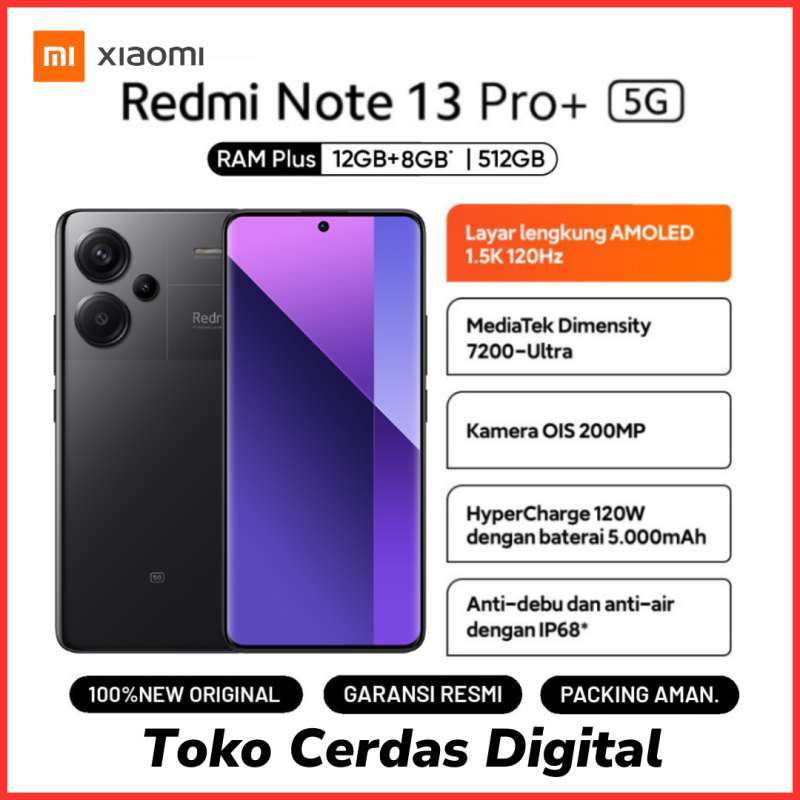Jual Xiaomi Redmi Note 13 Pro+ 5g 12/512gb Pro Plus + Garansi Resmi 15 ...