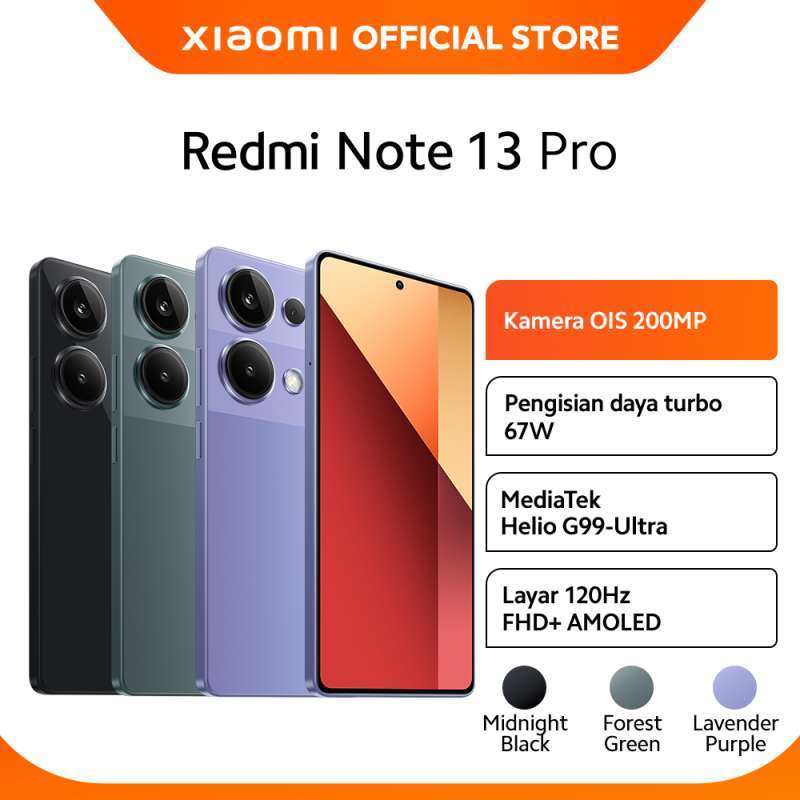 Promo Official Xiaomi Redmi Note 13 Pro [8+256gb] | Kamera 200 Mp Ultra ...