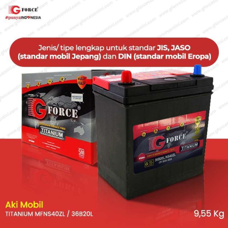 Jual Aki Mobil G Force Titanium Ns40zl Mf Di Seller G.force Official Store - Semper Barat-2 ...