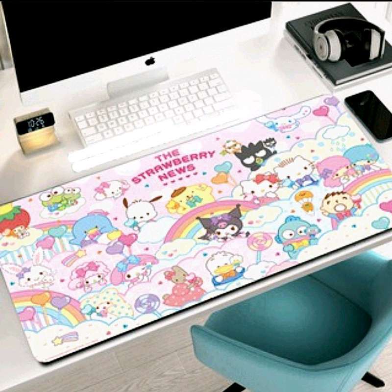 Jual Mouse Pad Panjang Kuromi Melody Cinnamoroll Pochacco Kurumi ...