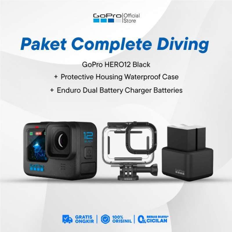 Promo Paket Complete Diving - GoPro HERO12 Black + Enduro Dual Battery ...