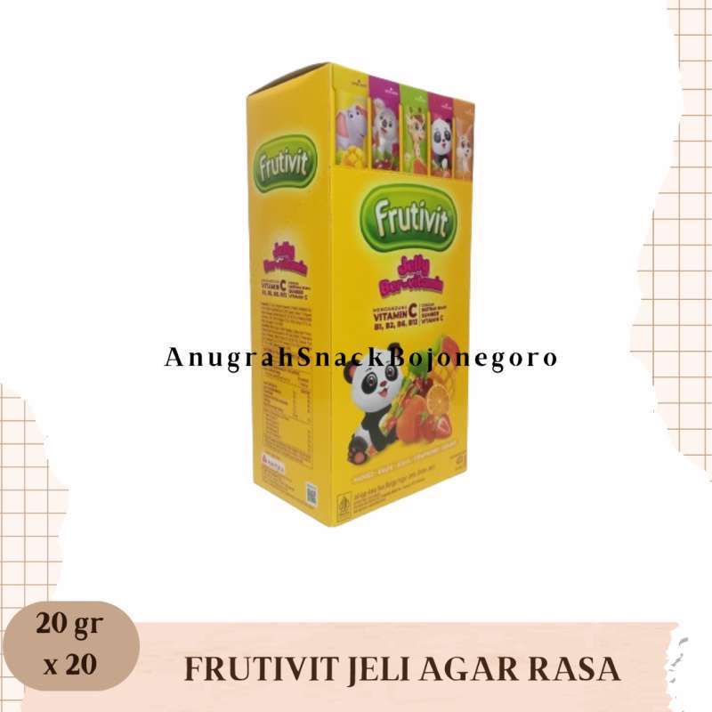 Promo Frutivit Jeli Agar Rasa Buah 20gr X 20 Diskon 6% Di Seller ...