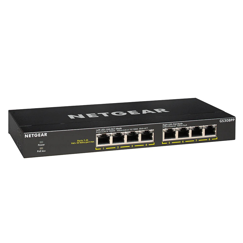 Jual Gs308pp 8 Port Gigabit Ethernet Soho Poe+ Unmanaged Switch Di ...