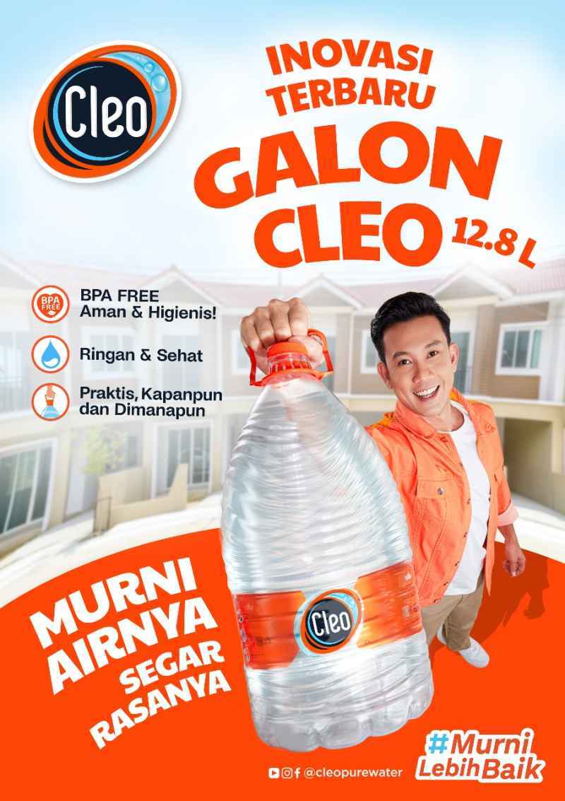 Promo Cleo Air Murni Galon 12,8 Liter - Bundling Hemat 6 Galon Diskon ...