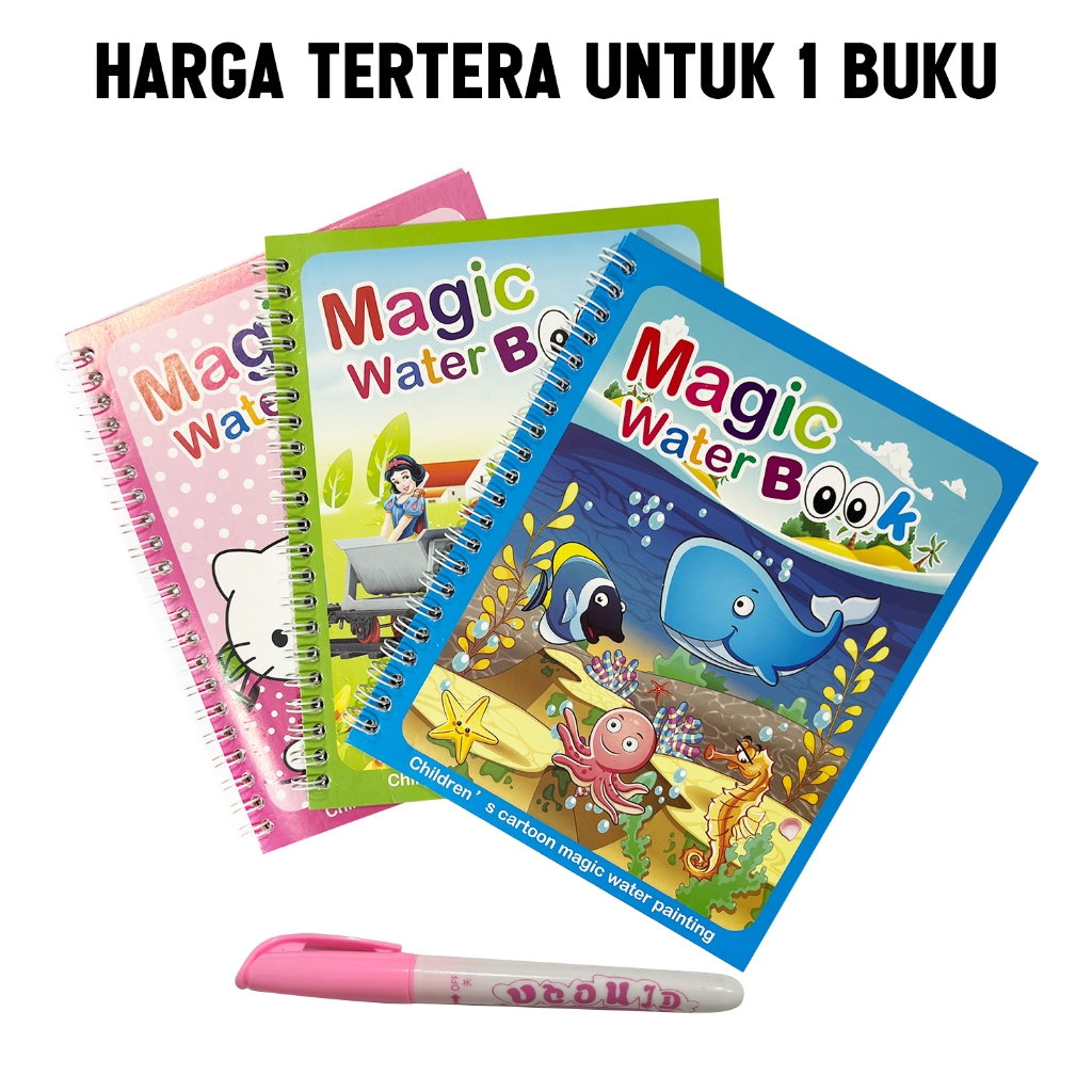 Jual 4pcs Sank Magic Book Buku Belajar Menulis Anak Buku Angka Huruf ...