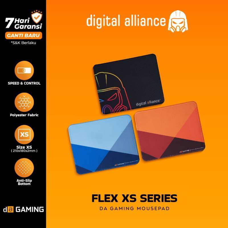 Promo Mousepad Deskmat Gaming Digital Alliance XS Flex Series Polyester ...