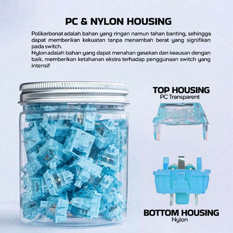 Promo Switch Da X Ajazz Winter 3 Pin Plate Mount 48g Linear Mechanical ...