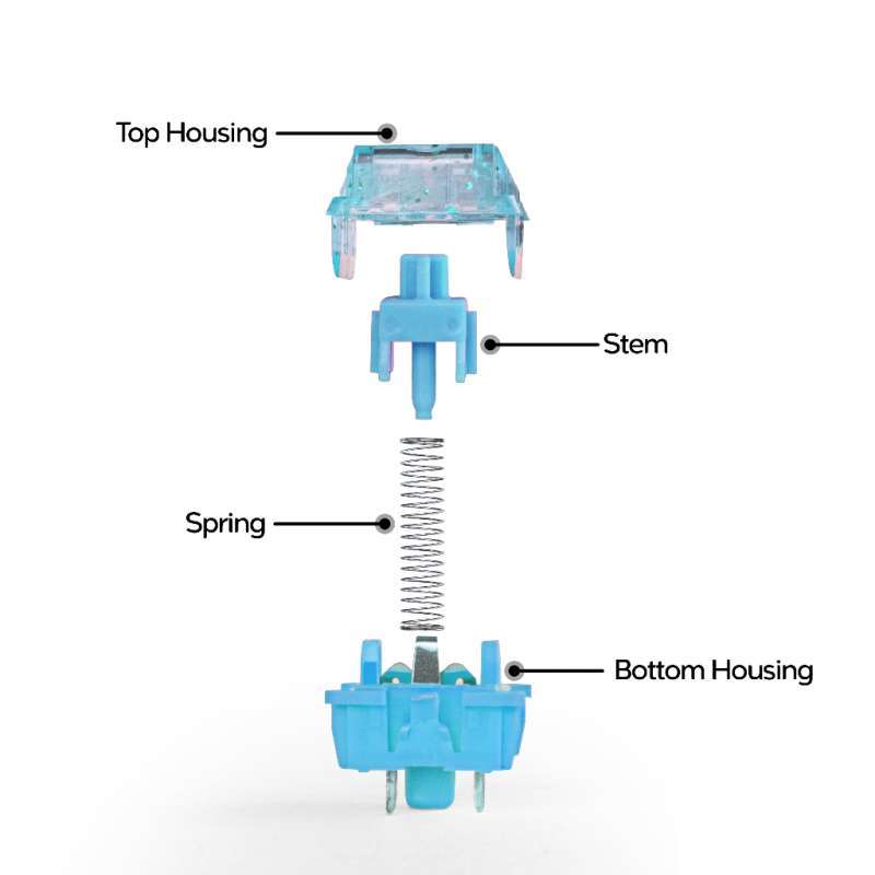 Promo Switch Da X Ajazz Winter 3 Pin Plate Mount 48g Linear Mechanical ...